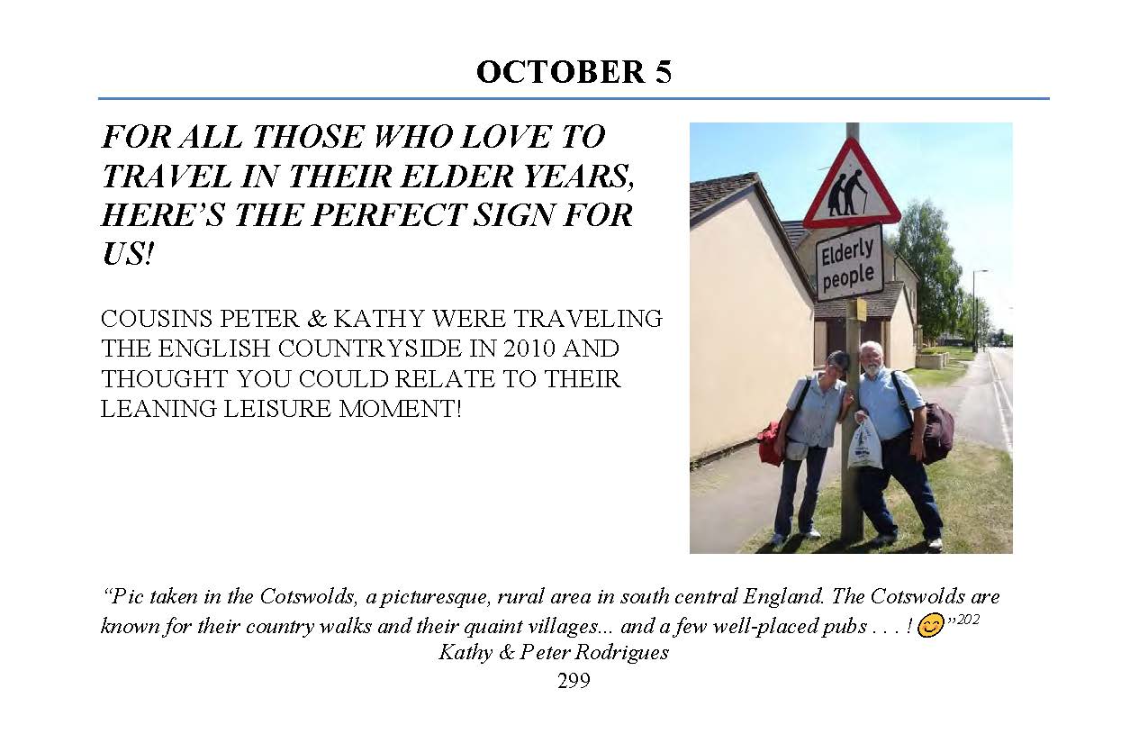 Thought for the Day – October 5 – Celebrating Your Journey