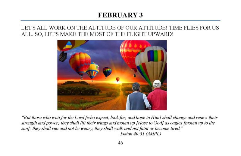 Thought for the Day – February 3 – Celebrating Your Journey